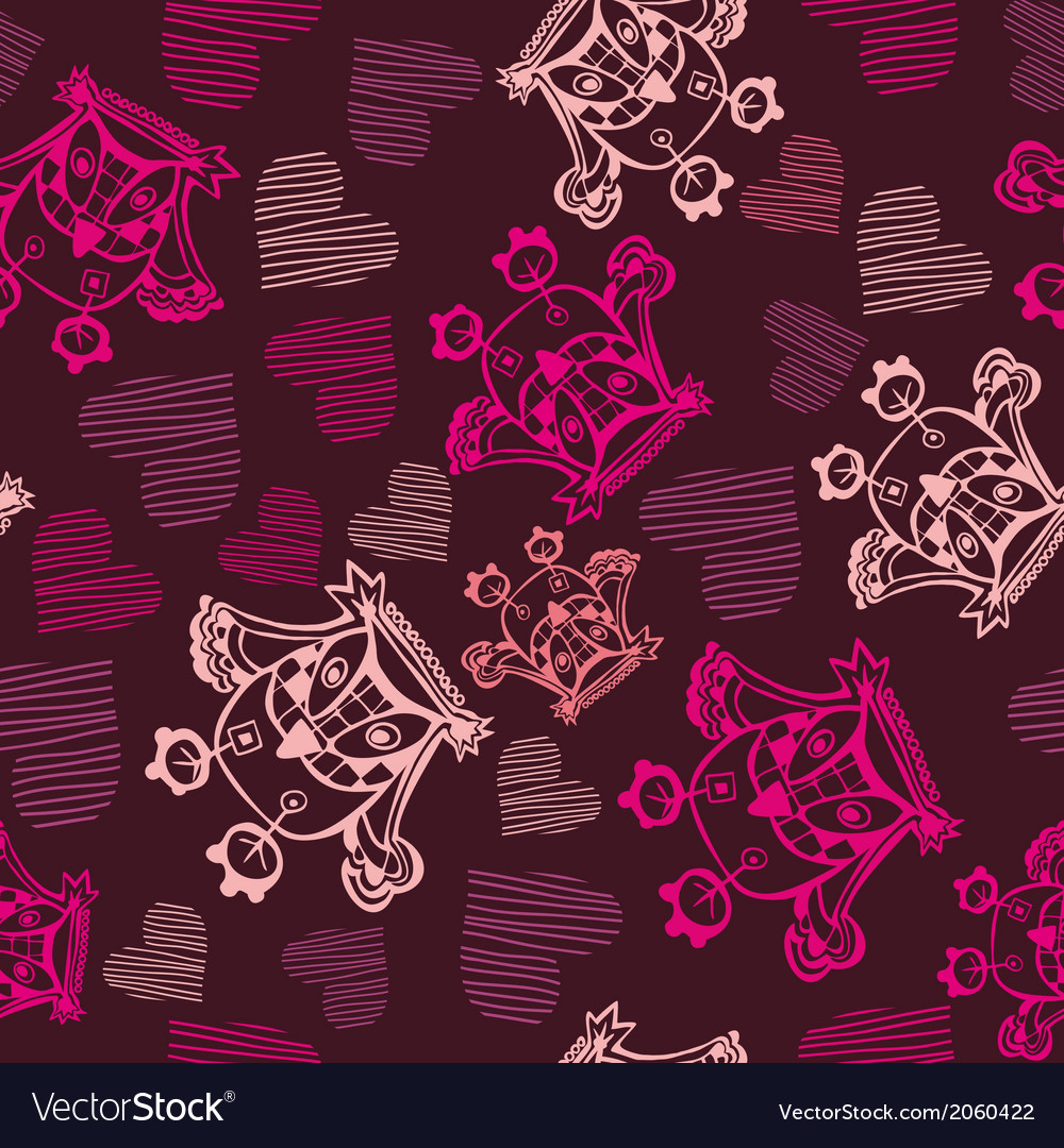 Romantic seamless pattern Royalty Free Vector Image