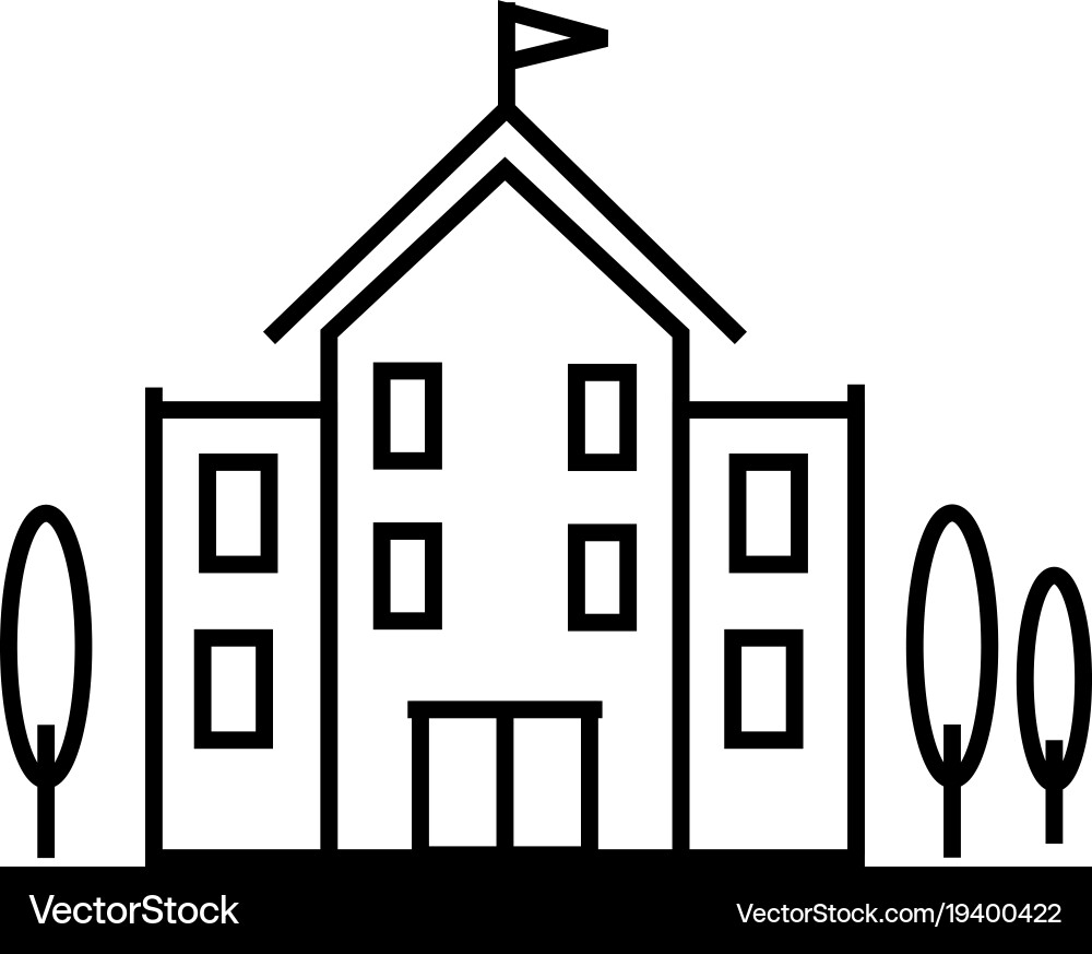 Univercity building icon Royalty Free Vector Image