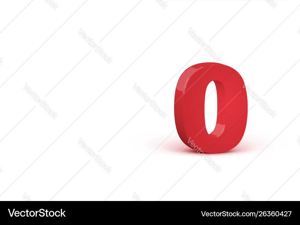 3d red realistic character Royalty Free Vector Image