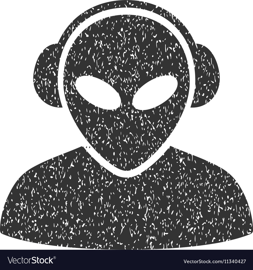 Alien Operator Grainy Texture Icon Royalty Free Vector Image Alien Operator Grainy Texture Icon Royalty Free Vector Image