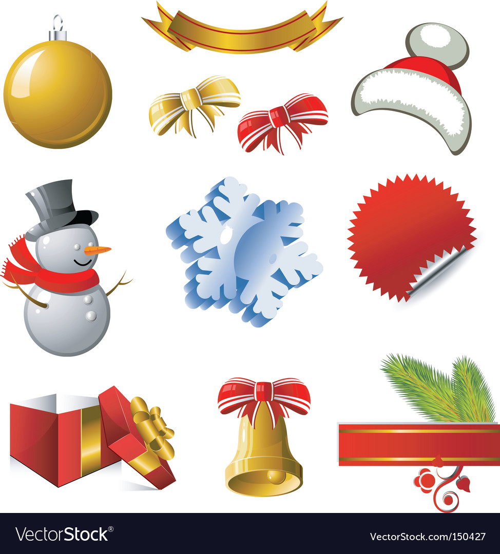 Christmas collection Royalty Free Vector Image