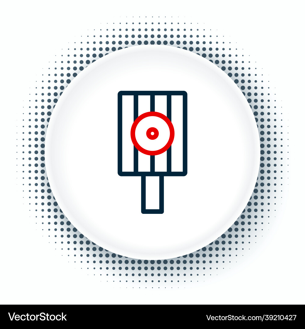 Line spray can nozzle cap icon isolated on white Vector Image