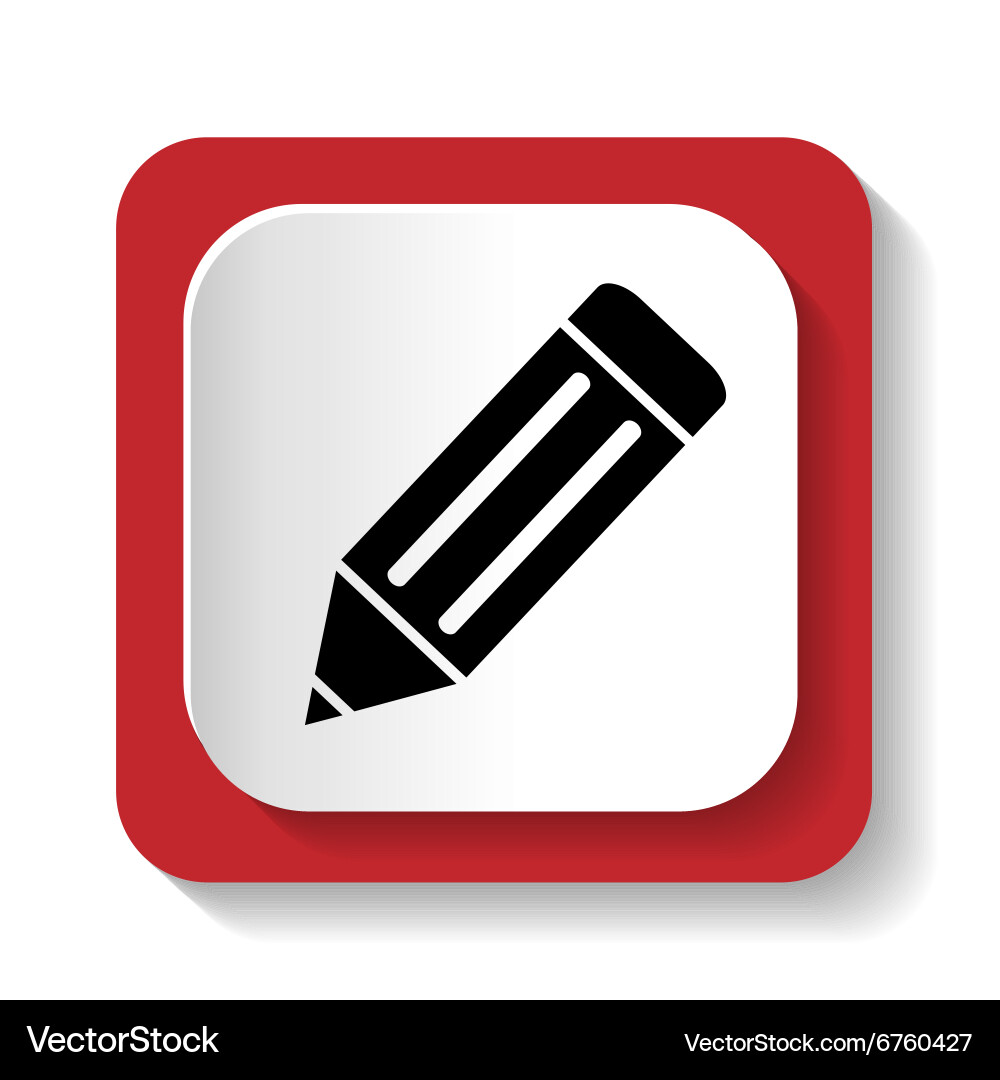 Pencil icon Royalty Free Vector Image - VectorStock