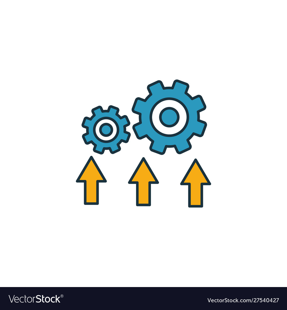 System integration icon set four elements Vector Image
