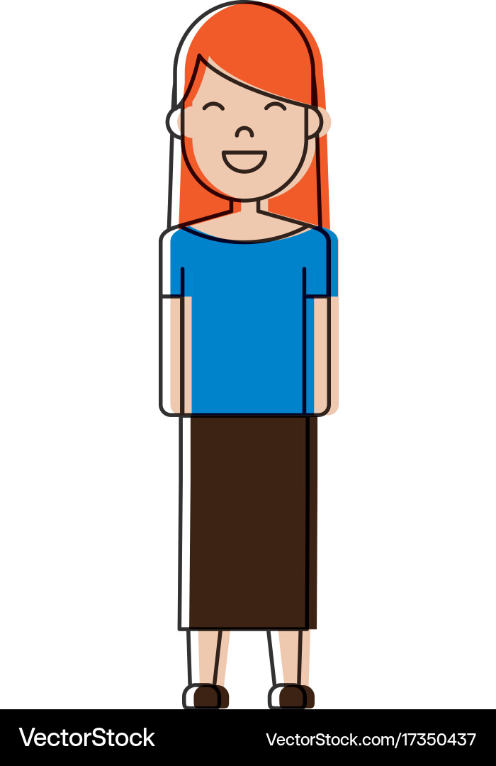 Cartoon woman icon Royalty Free Vector Image - VectorStock
