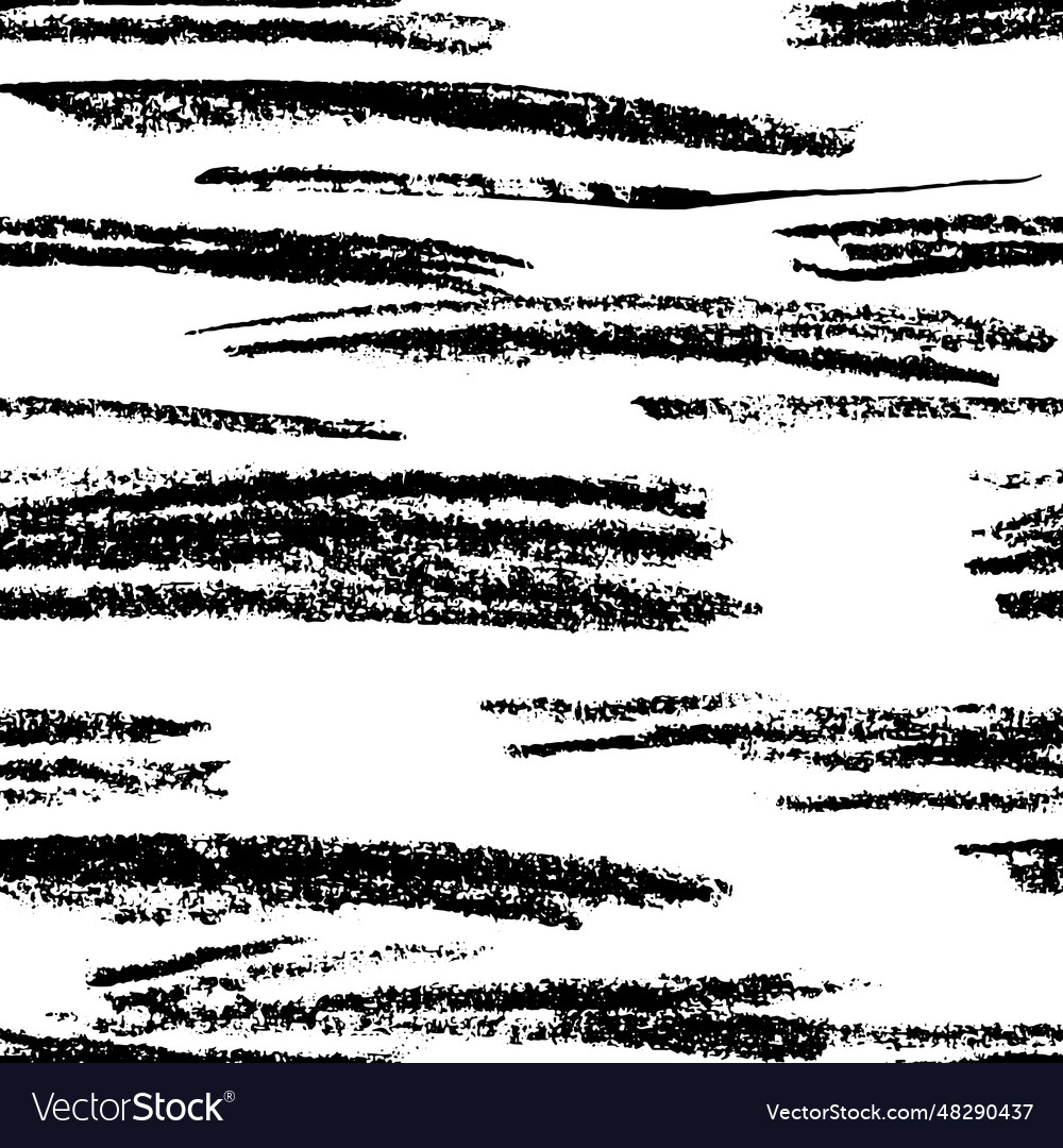 Chalk hand drawn strokes seamless pattern Vector Image