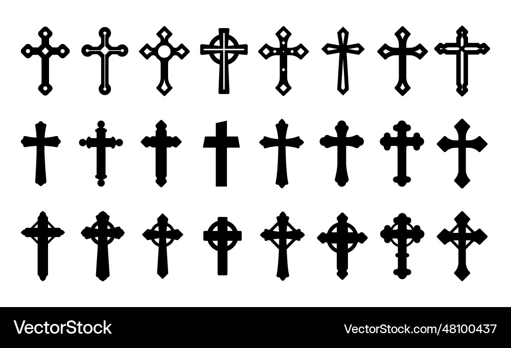 Christian cross halloween vampire defense Vector Image