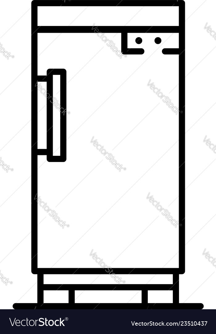 Fridge icon outline style Royalty Free Vector Image Fridge icon outline style Royalty Free Vector Image