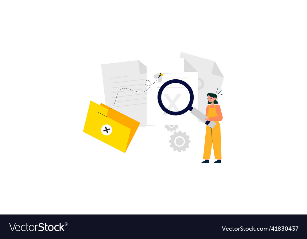 No data empty data concept Royalty Free Vector Image