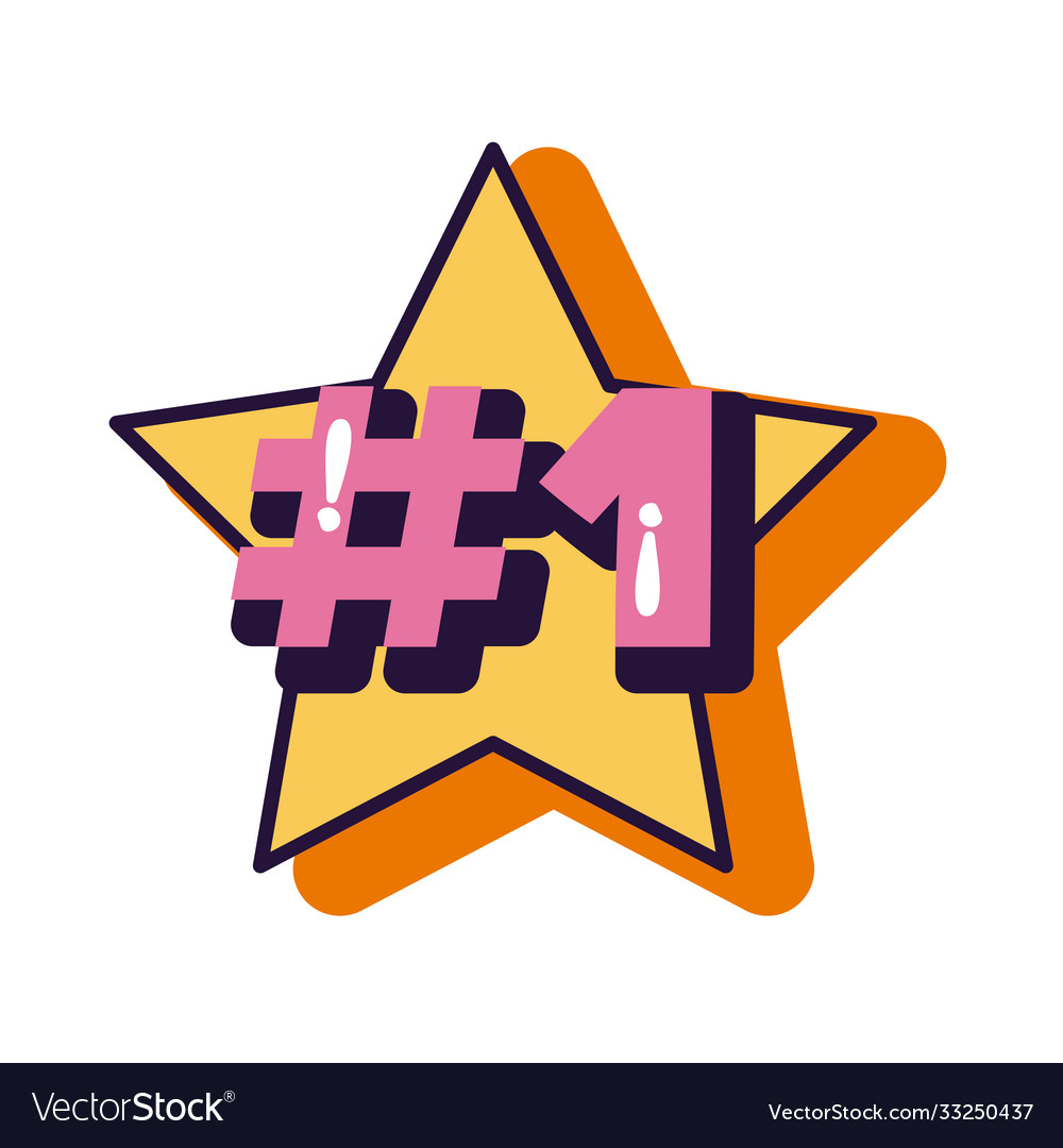 slang-expresion-number-one-word-in-star-line-and-vector-image