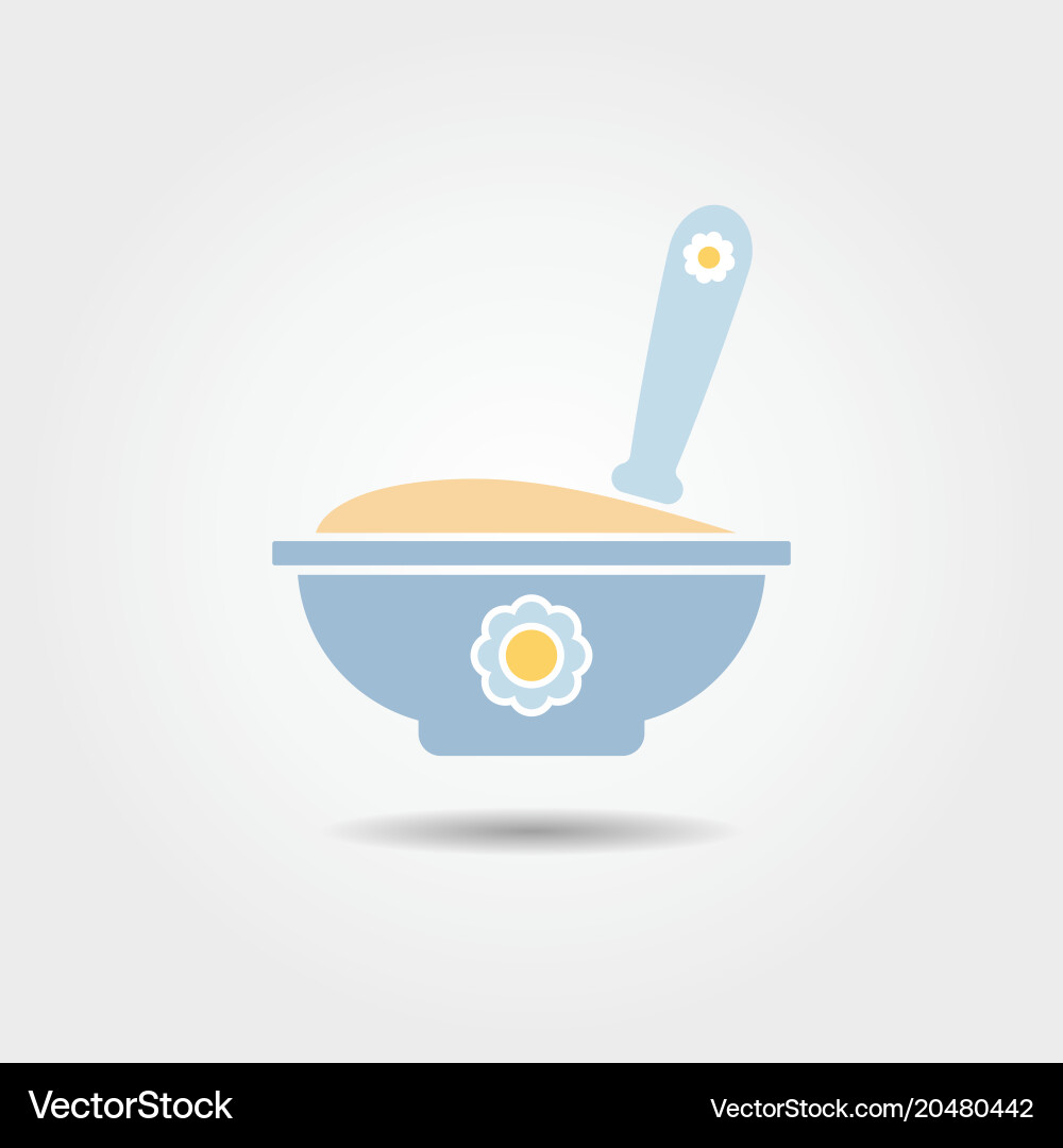 Baby food icon Royalty Free Vector Image - VectorStock