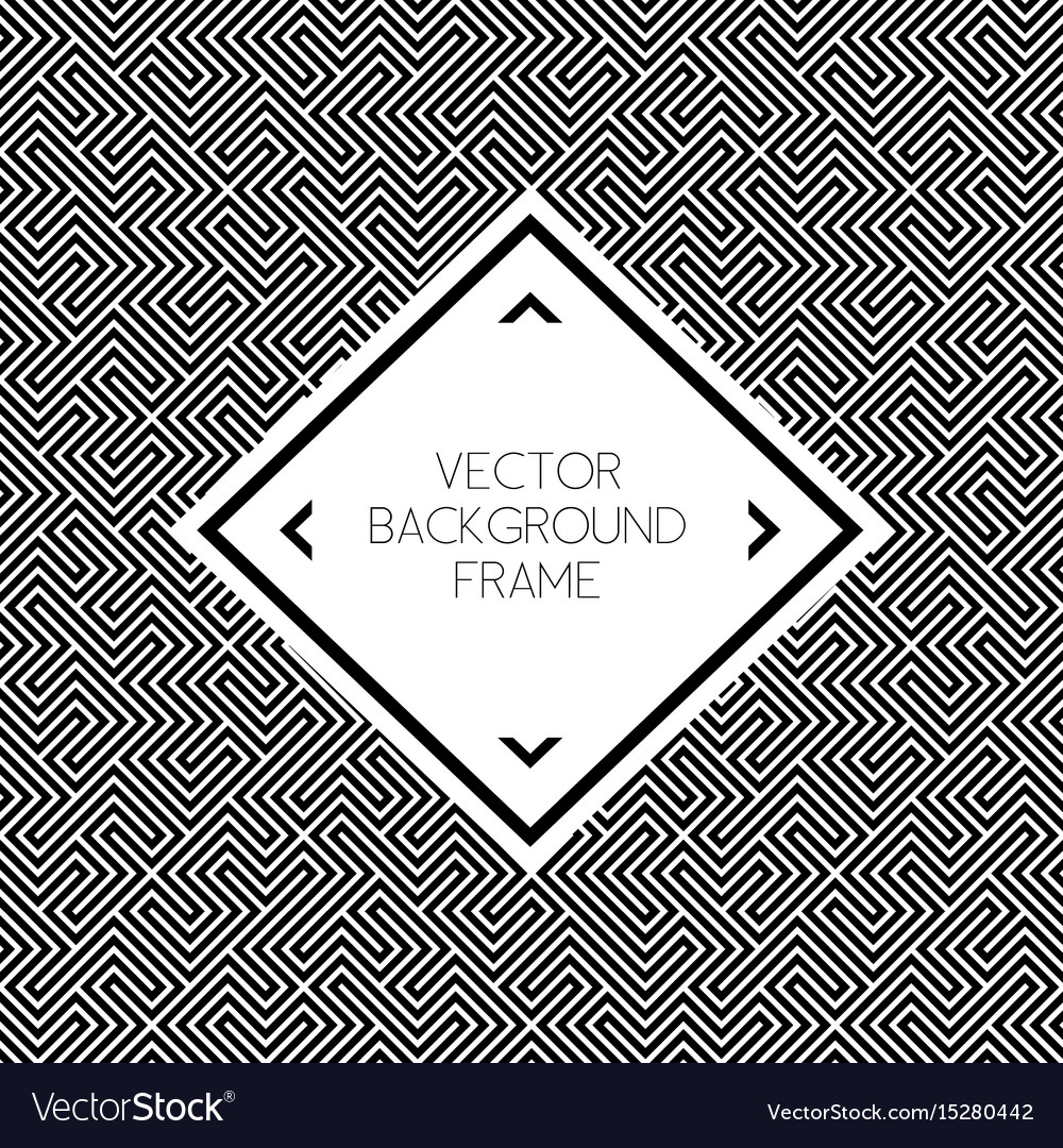 Background pattern with frame Royalty Free Vector Image