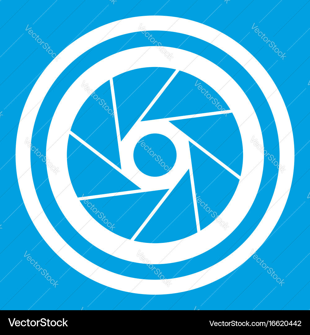 Big objective icon white Royalty Free Vector Image