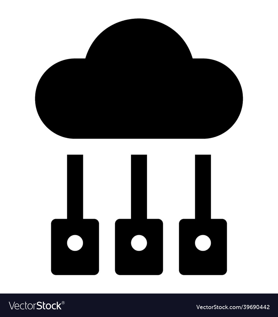 Cloud network Royalty Free Vector Image - VectorStock
