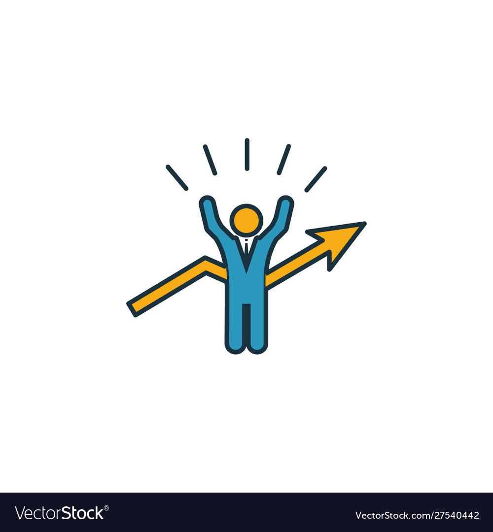Employee motivation icon set four elements in Vector Image Employee motivation icon set four elements in Vector Image