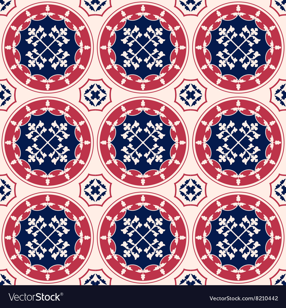 Moroccan tiles Pattern Royalty Free Vector Image