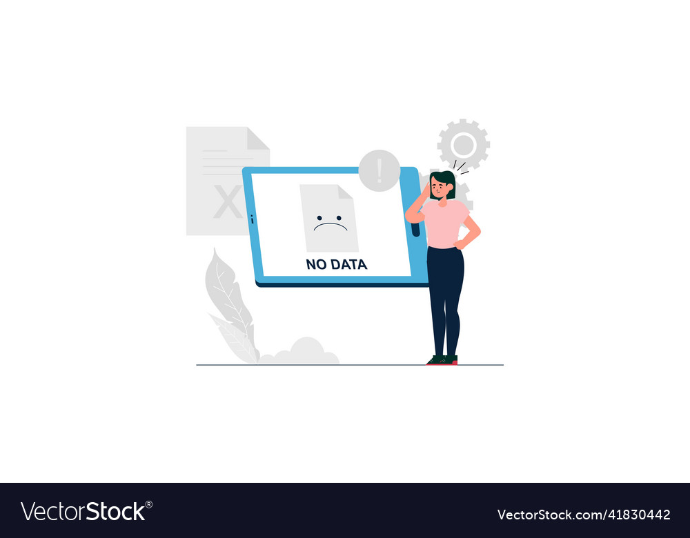 No data empty concept Royalty Free Vector Image No data empty concept Royalty Free Vector Image