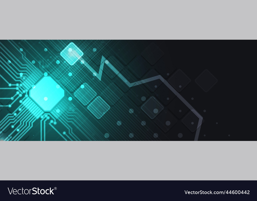 Technology data background idea of global Vector Image