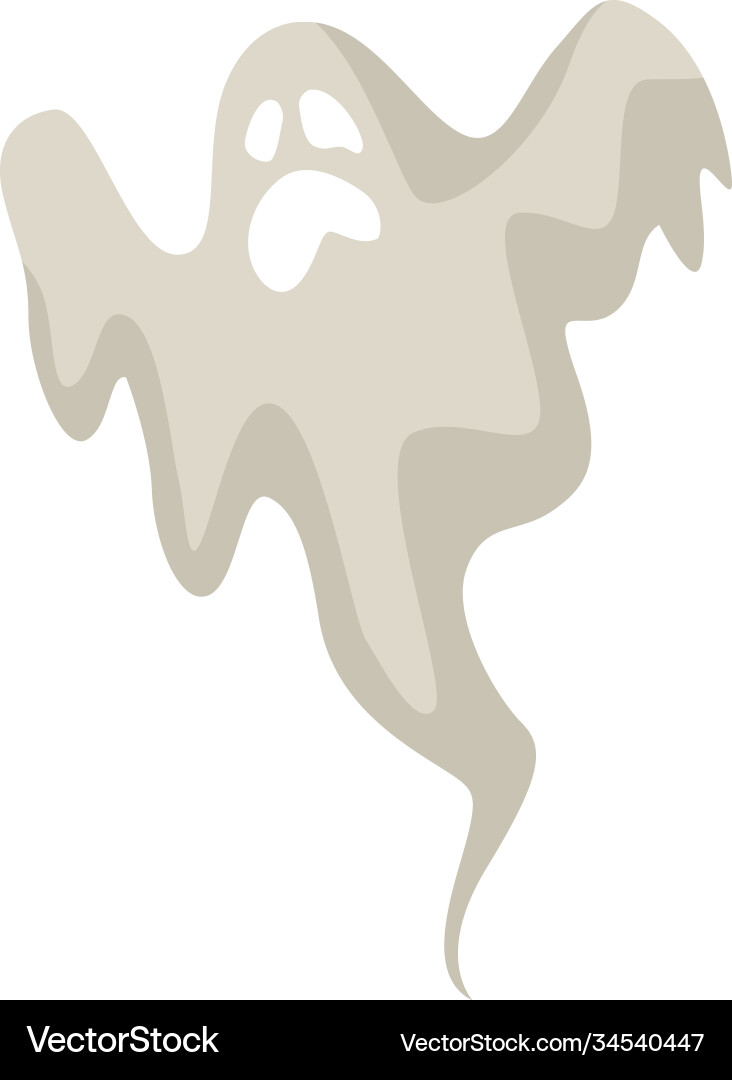 Halloween ghost spirit floating icon Royalty Free Vector