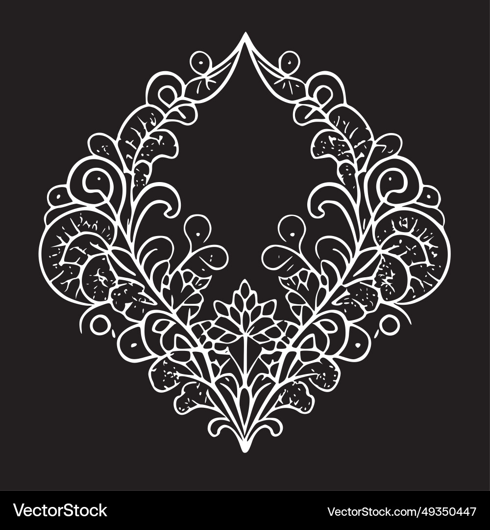 Lace - black and white isolated icon Royalty Free Vector