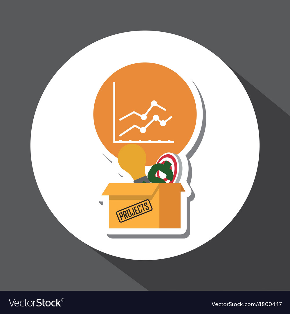 Project design businessman icon infographic Vector Image