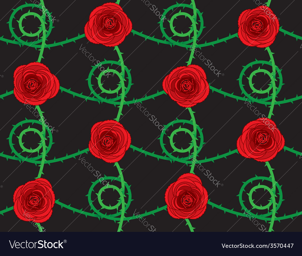 Seamless rose pattern Royalty Free Vector Image