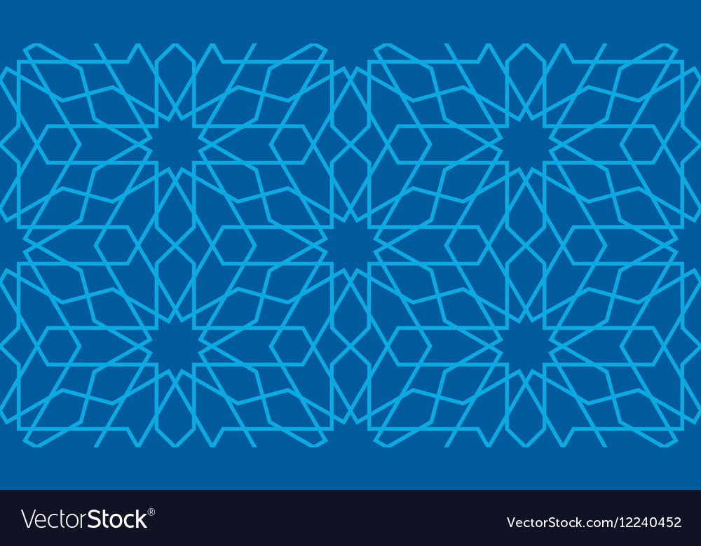 Arabic seamless pattern Royalty Free Vector Image