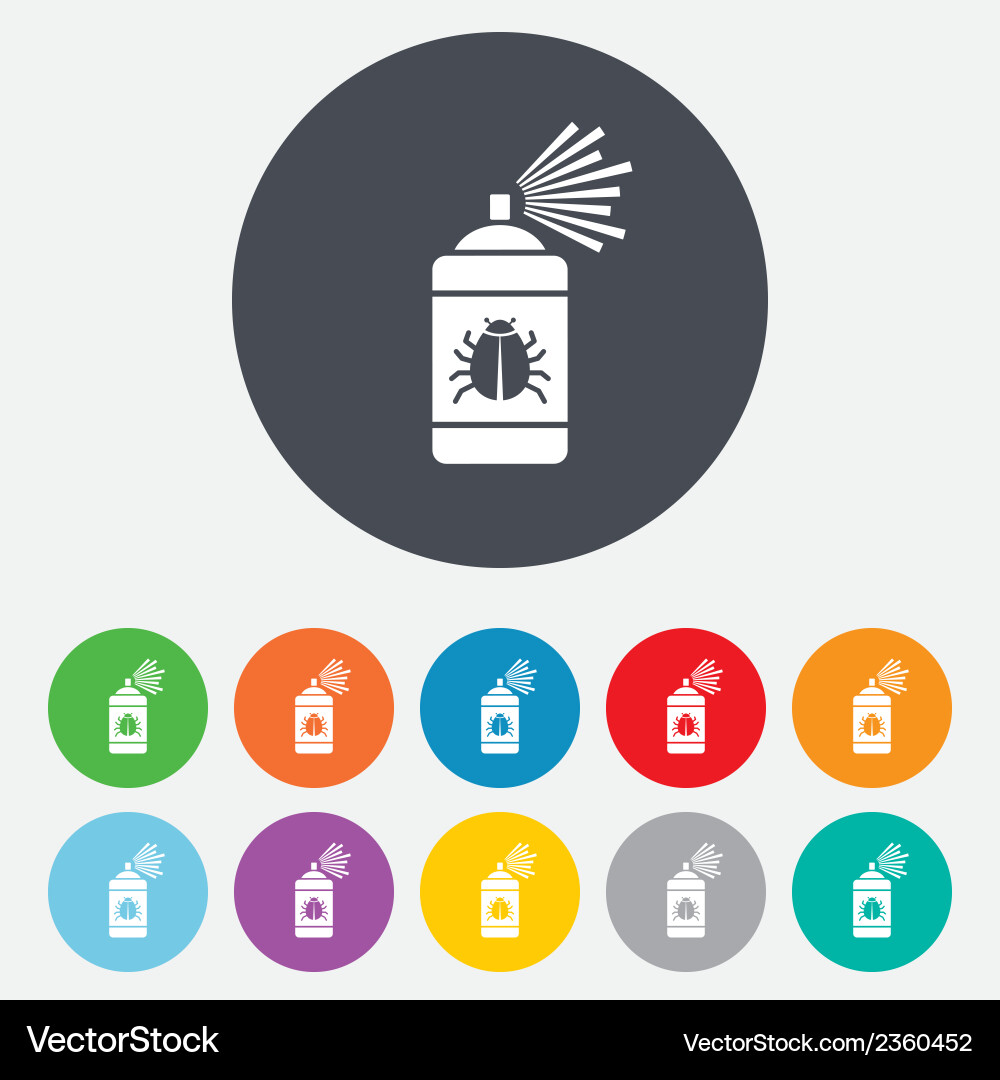 Bug disinfection sign icon fumigation symbol Vector Image