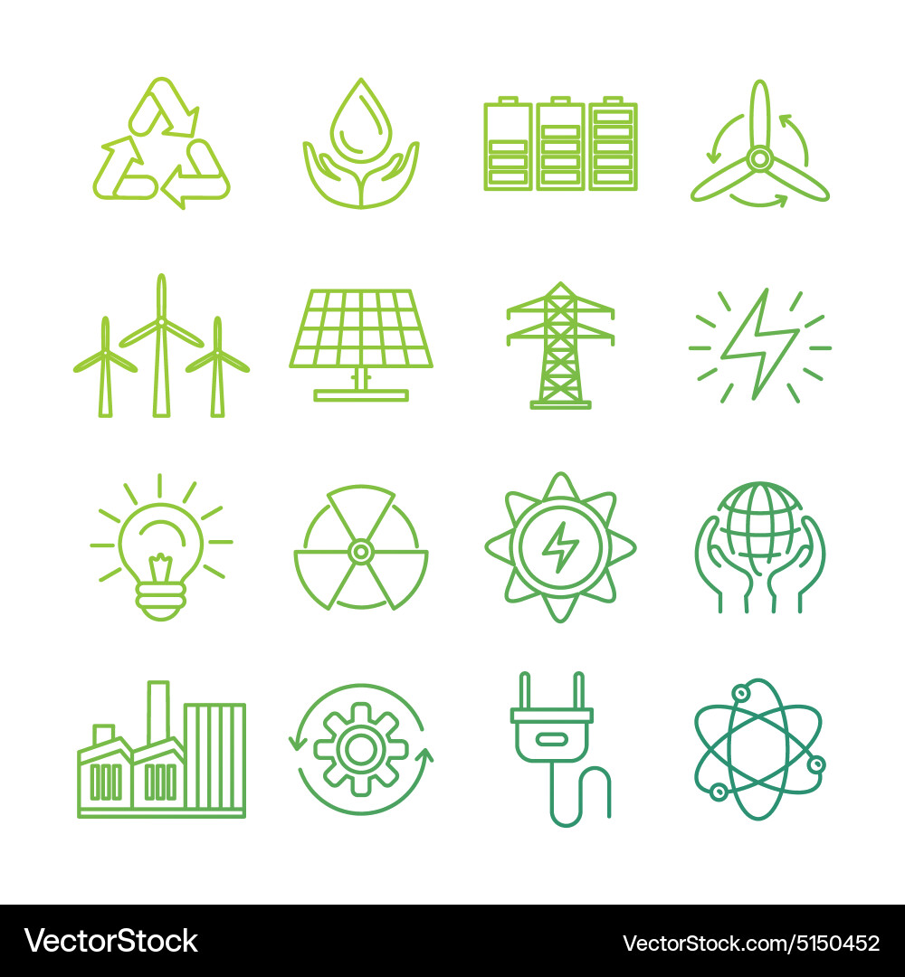 Ecology signs and icons Royalty Free Vector Image