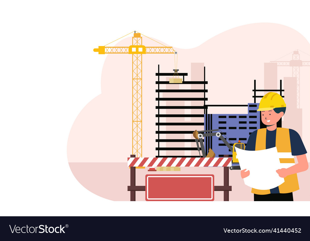 Engineering construction concept Royalty Free Vector Image