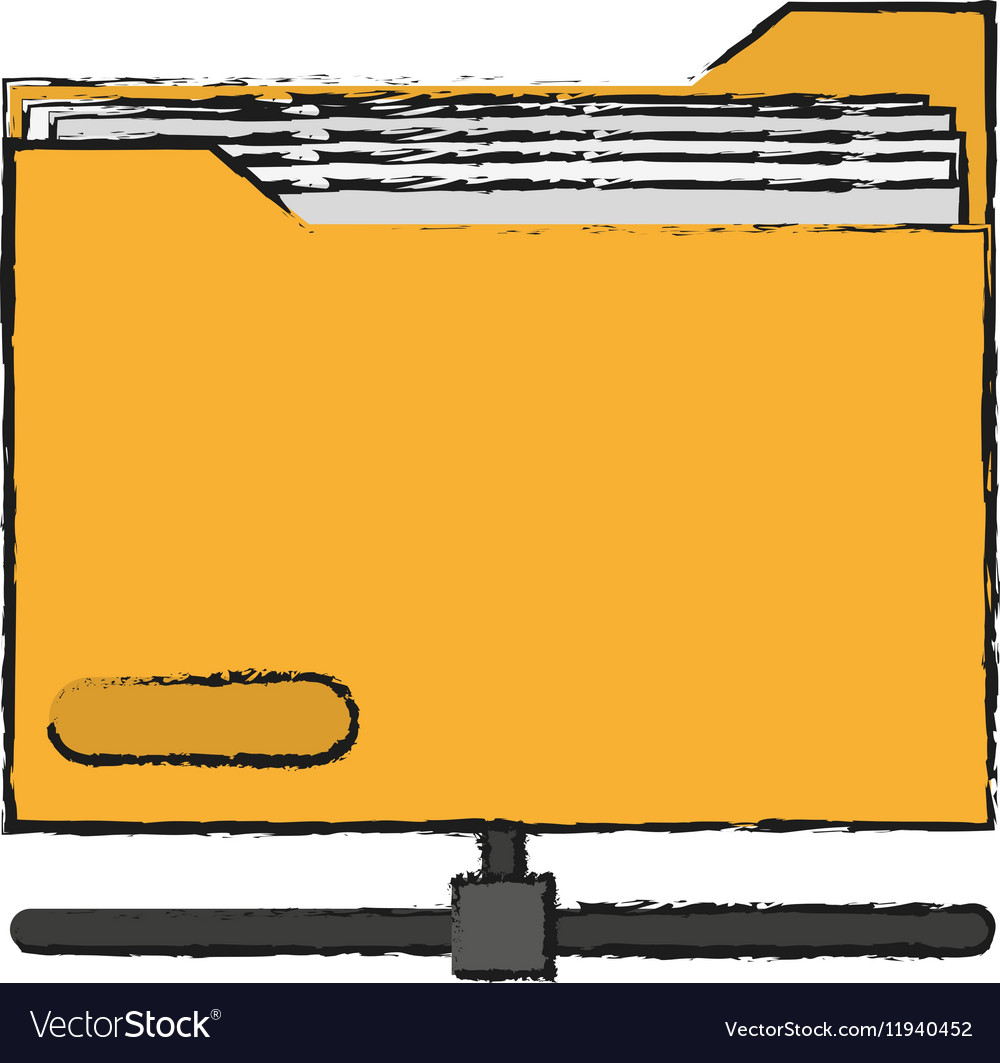 Isolated file design Royalty Free Vector Image