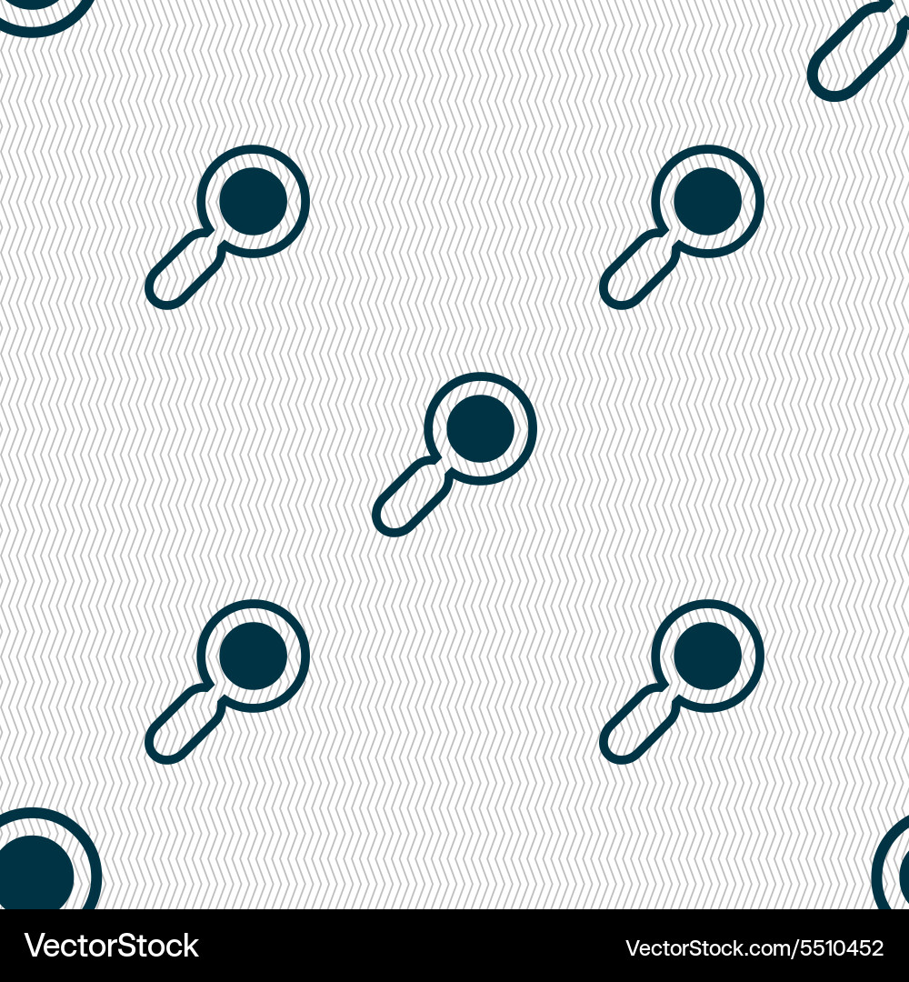 Magnifying glass zoom icon sign seamless pattern Vector Image