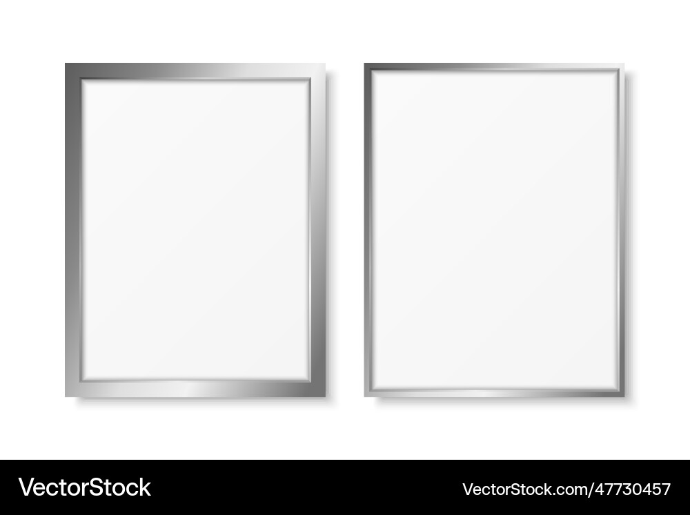 3d realistic vertical gray metal color Royalty Free Vector