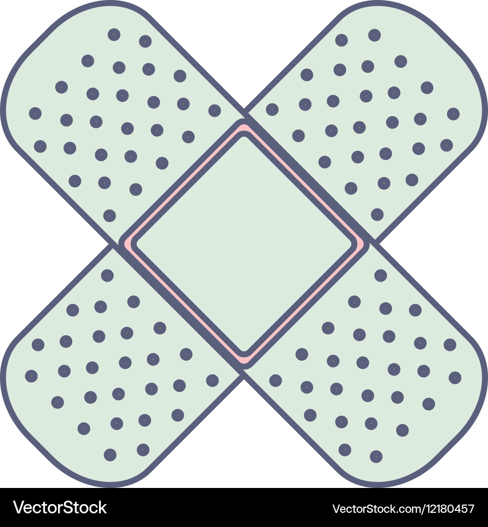 Bandage medical isolated icon Royalty Free Vector Image