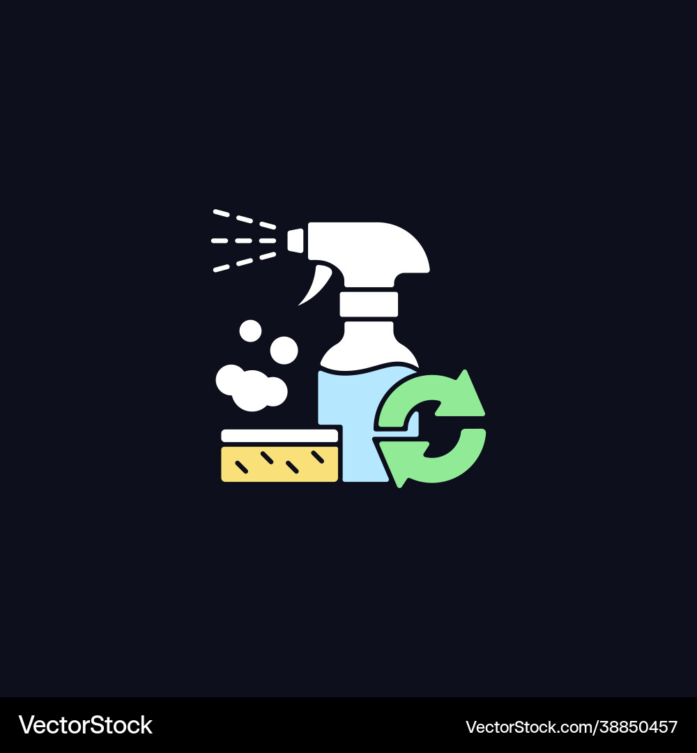 Refillable cleaning bottle rgb color icon Vector Image