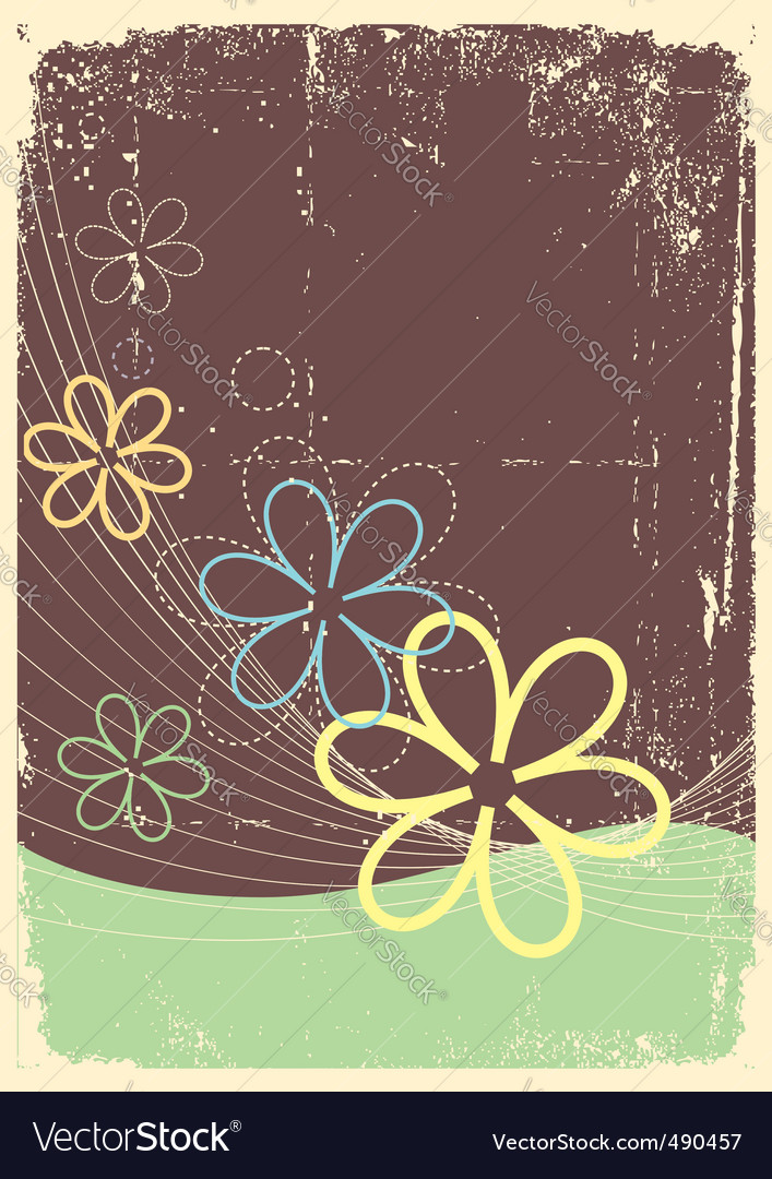 Vintage floral Royalty Free Vector Image - VectorStock