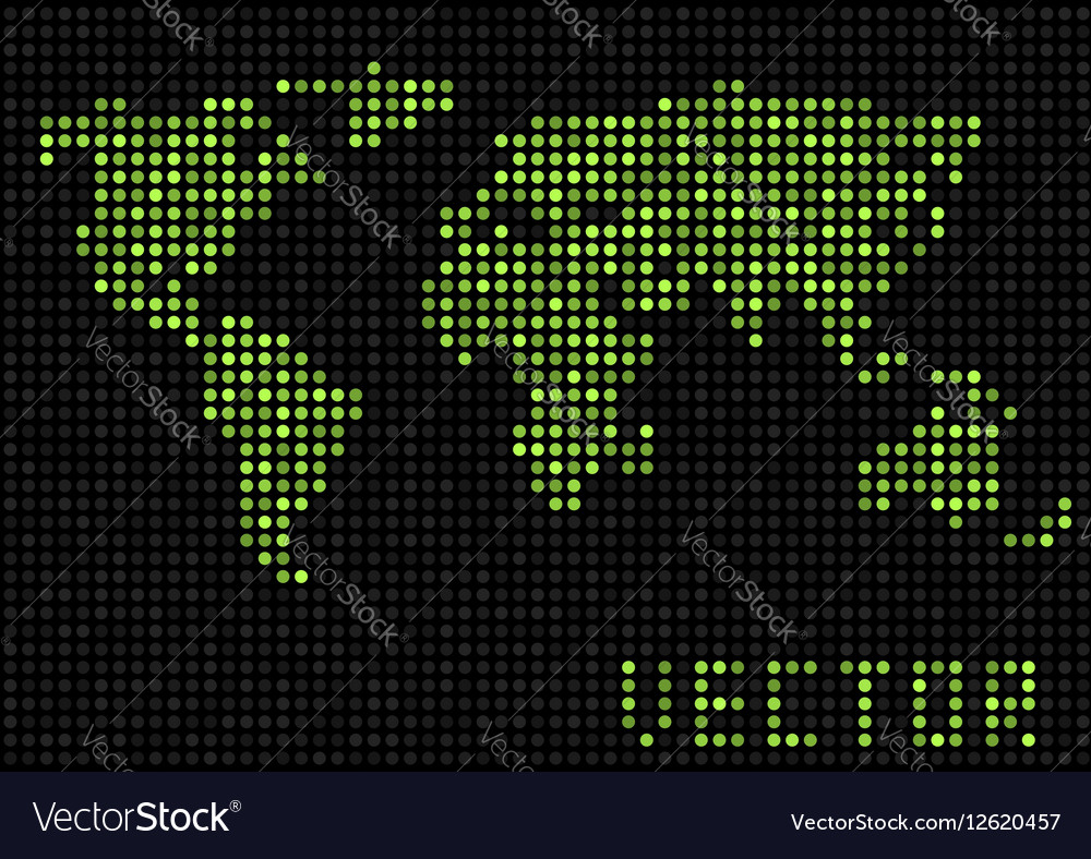 World map dots Royalty Free Vector Image - VectorStock