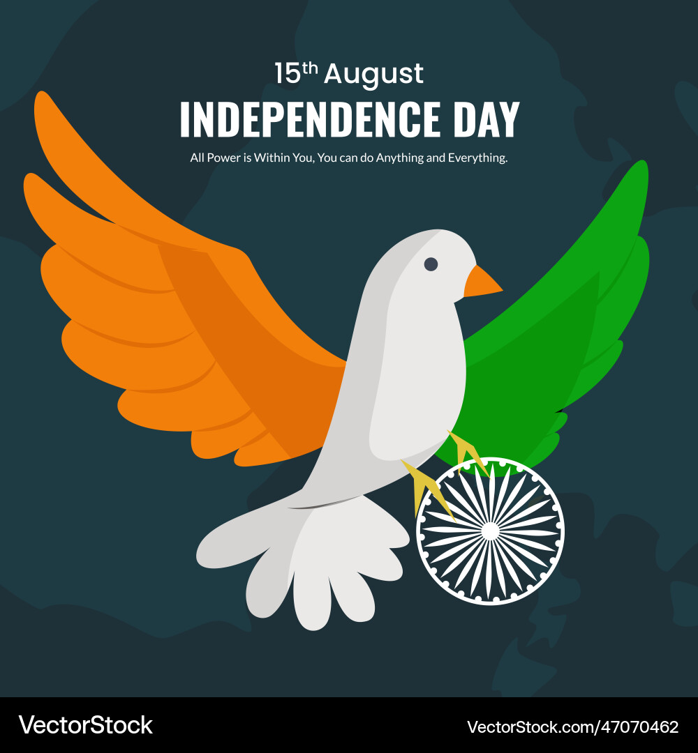 Celebrating 15 august independence day banner Vector Image