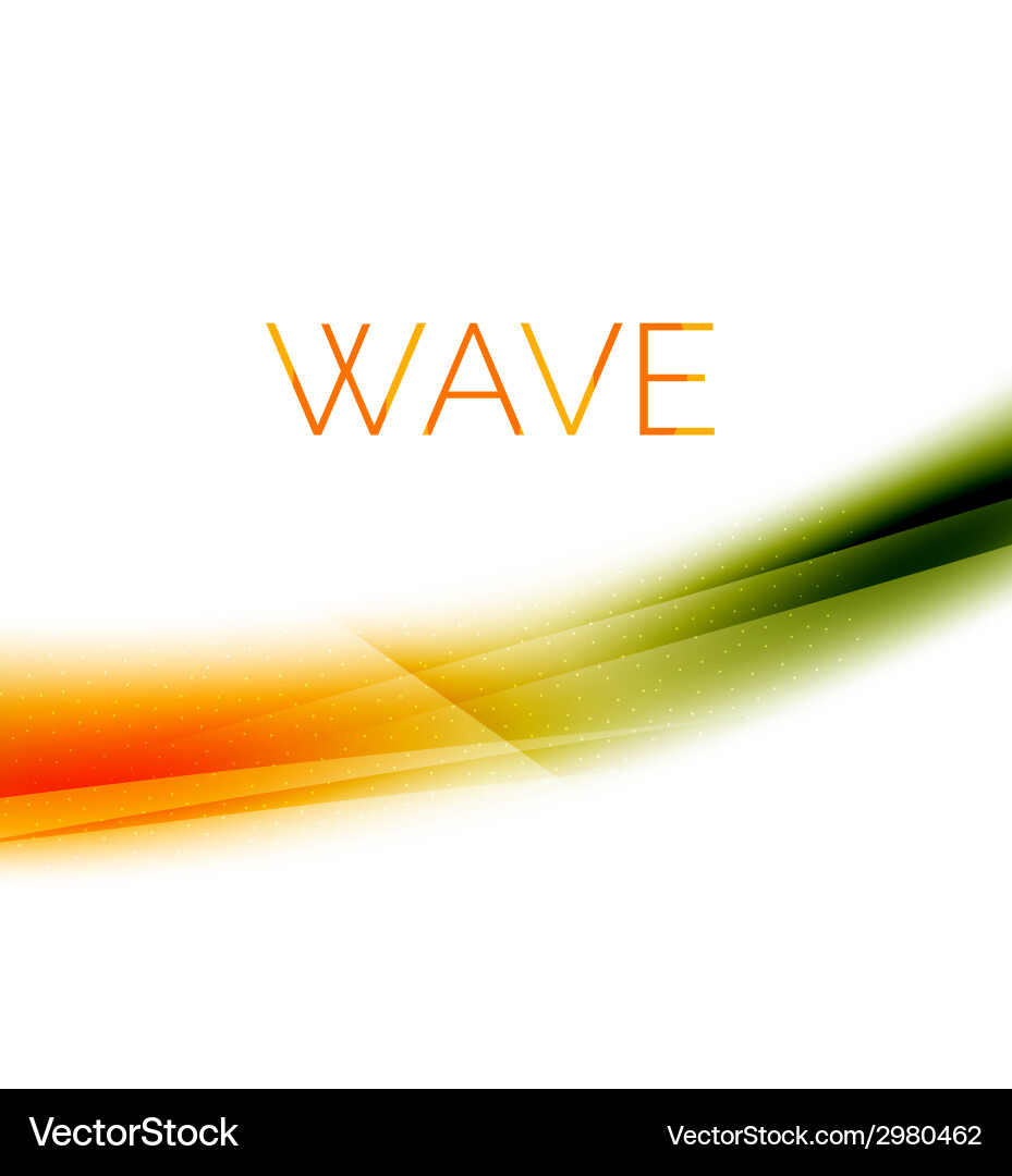 Flowing wave of blending colors Royalty Free Vector Image