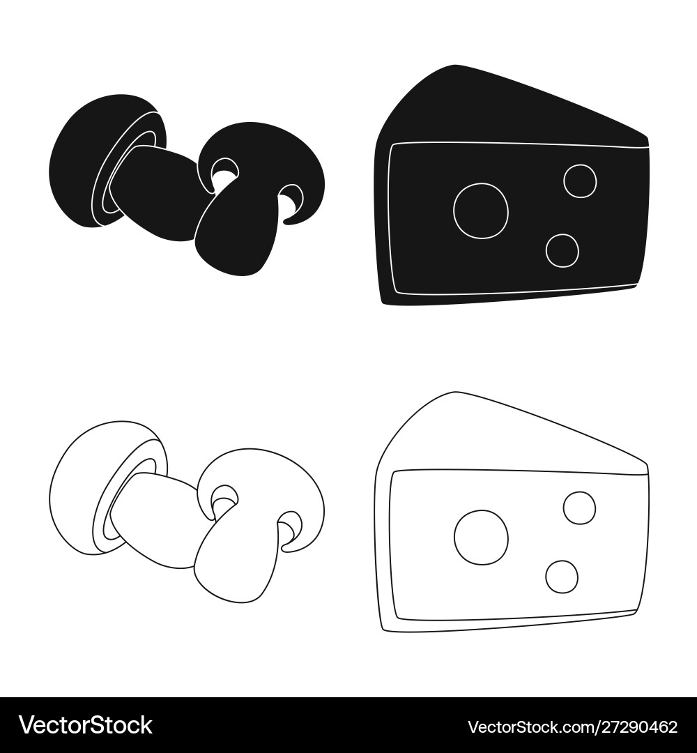Isolated object taste and product sign Royalty Free Vector