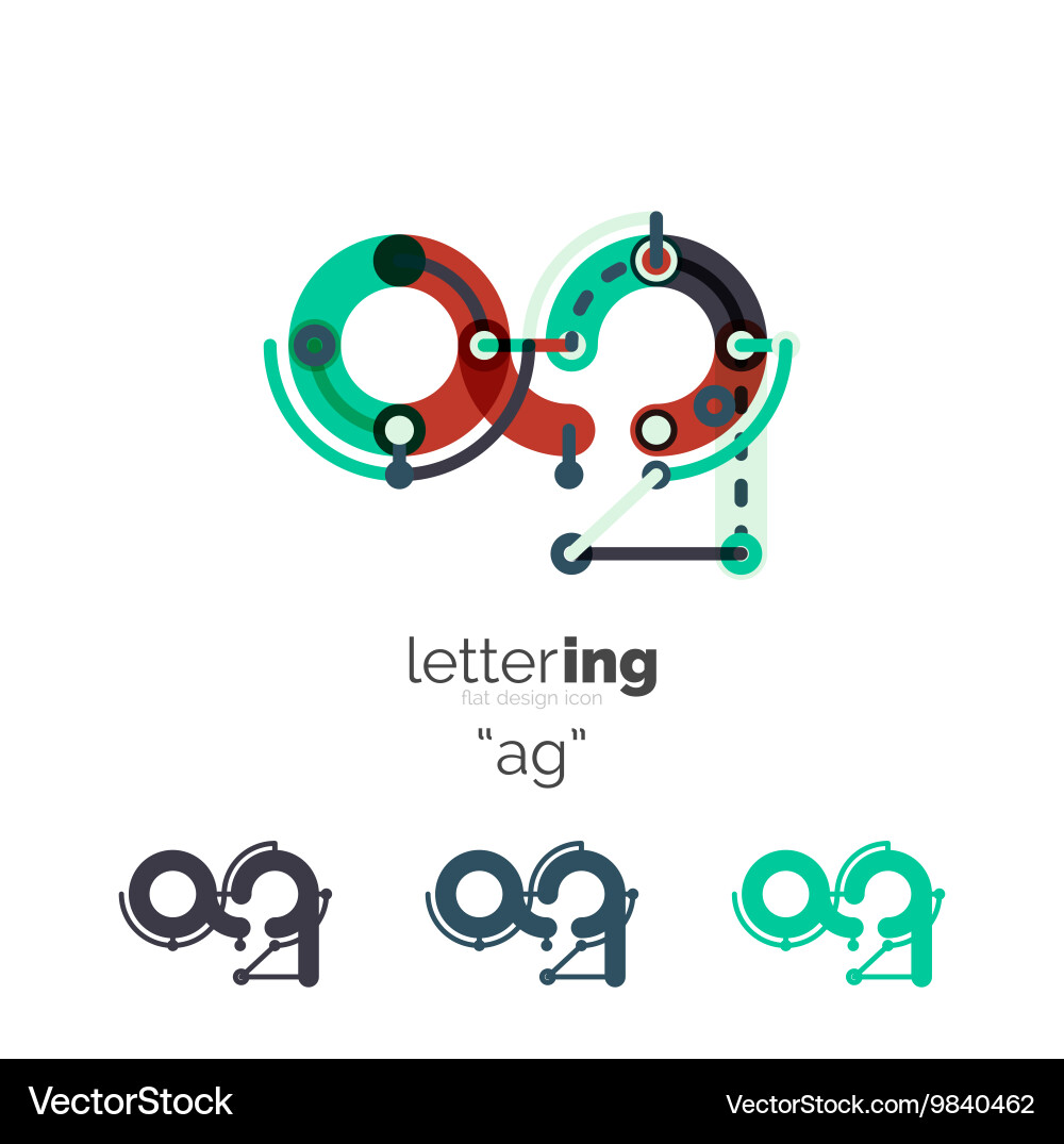 Letters logo icon Royalty Free Vector Image - VectorStock