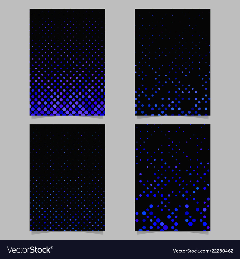 Repeating Circle Pattern Flyer Template Royalty Free Vector