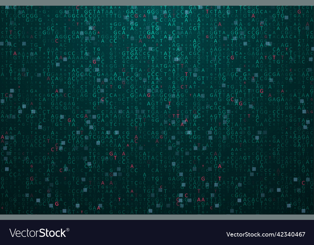 Big genomic data visualization Royalty Free Vector Image