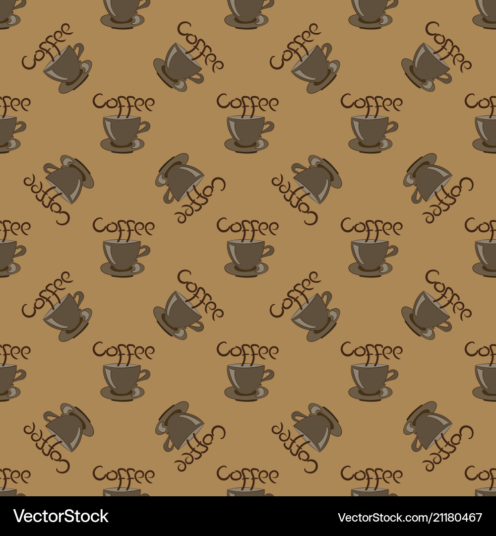 Coffee cup with the inscription Royalty Free Vector Image