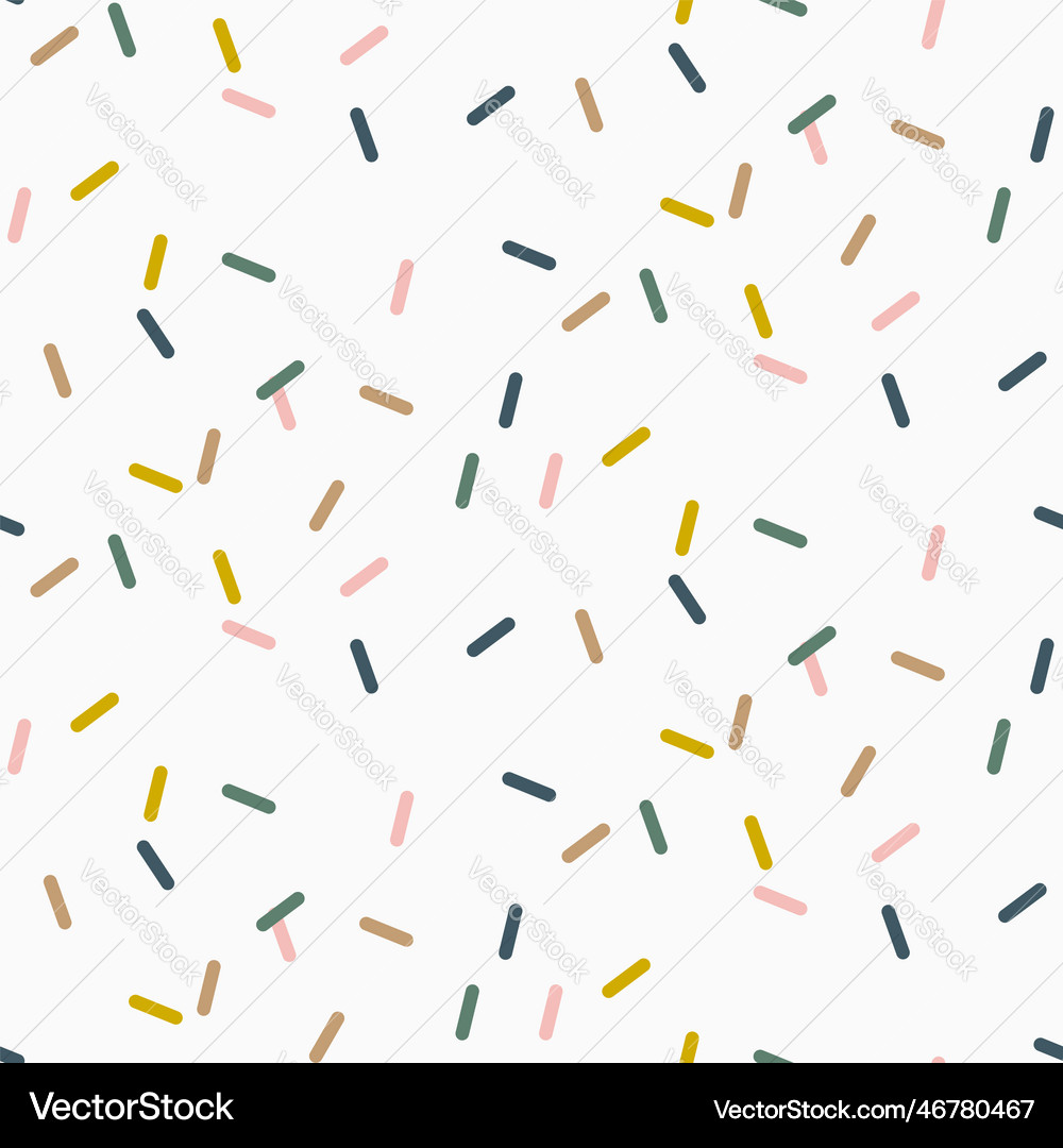 Colorful abstract confetti sprinkles seamless Vector Image