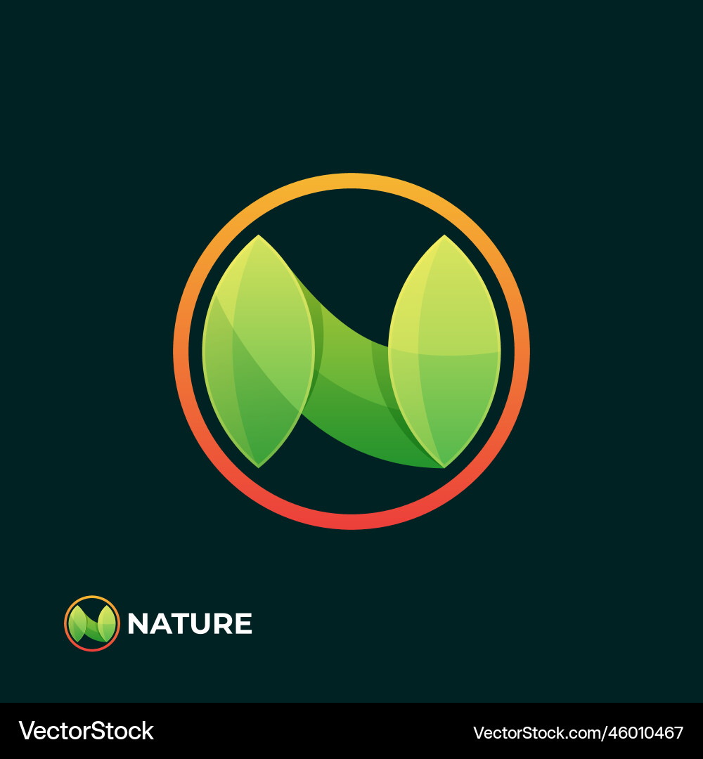 Graphic template of nature logo Royalty Free Vector Image