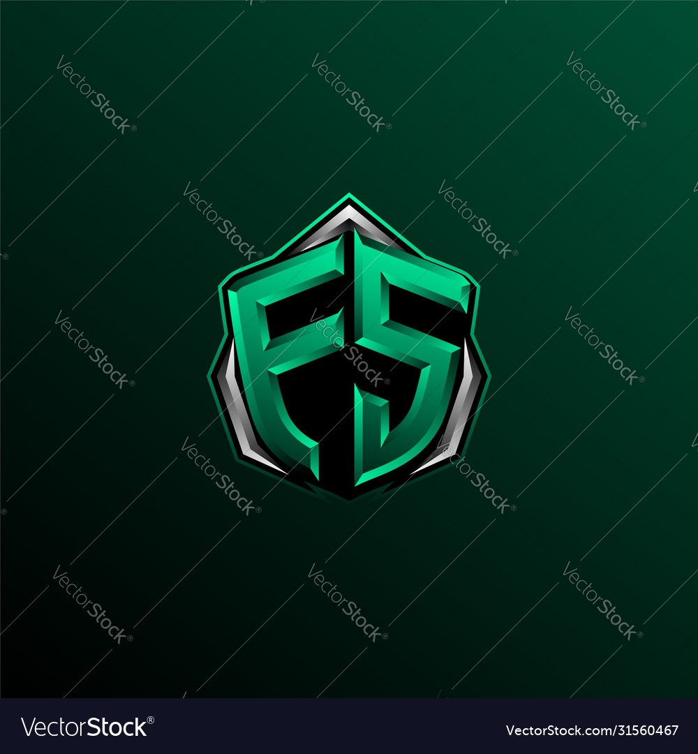 Initial fs logo design Royalty Free Vector Image