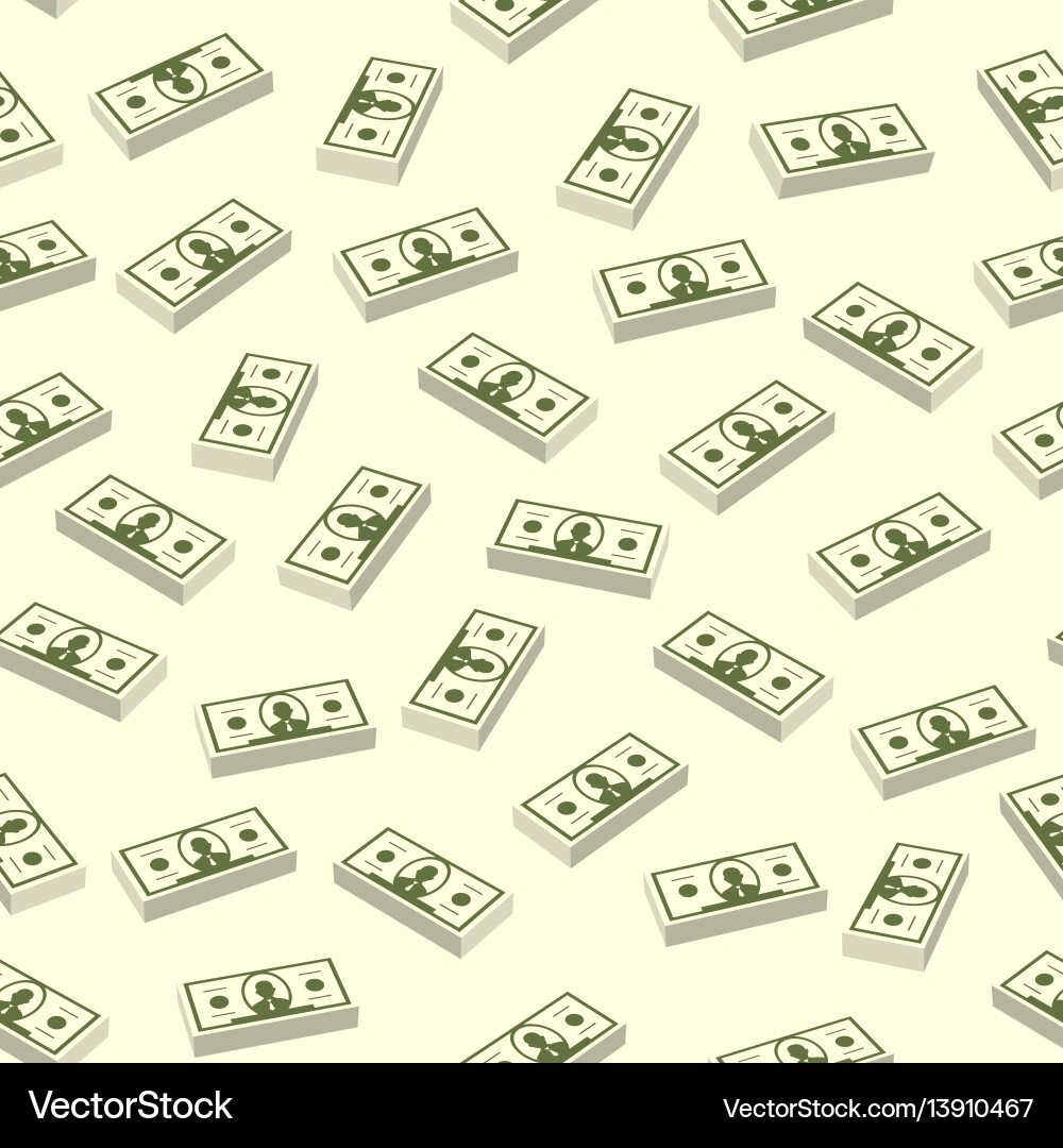 Seamless dollar Royalty Free Vector Image - VectorStock