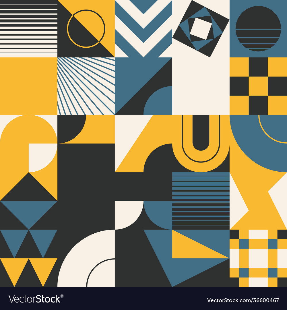 Square form abstract pattern design Royalty Free Vector
