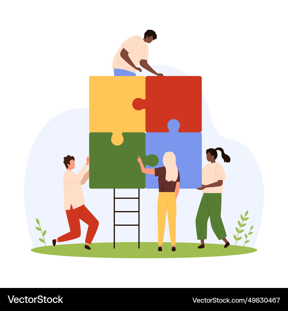 Team building business organization and Royalty Free Vector
